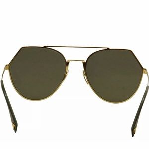 Fendi | Accessories | Fendi Gold Eyeline Aviator Sunglasses | Poshmark